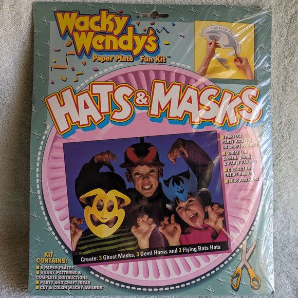 Wacky Wendy | Party Supplies | Wacky Wendy Hats And Masks Kit Craft Diy ...